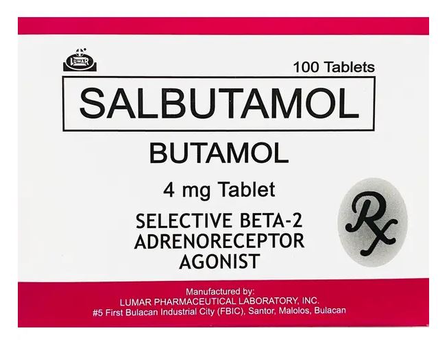 Salbutamol 4mg Tablet Butamol (Lumar) – Medical Depot